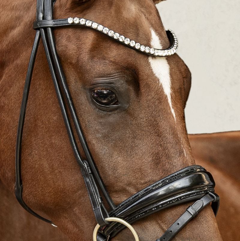 SIGNATURE Trense "Vittoria Glitter" mit Wunschstirnriemen